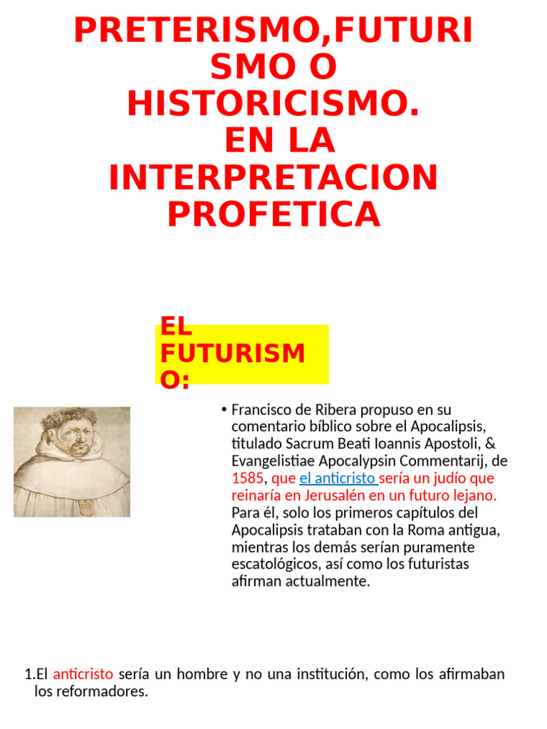 Preterismo, Futurismo o Historicismo | PDF