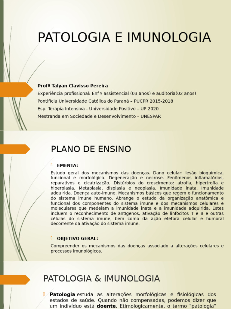 Imuno e Patolog | PDF