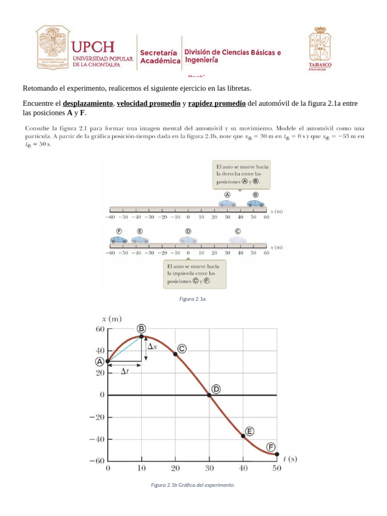 Clase 08-10 Ejercicio de Cálculo de Velocidad y Rapidez Promedio | PDF | Métodos y materiales de ...