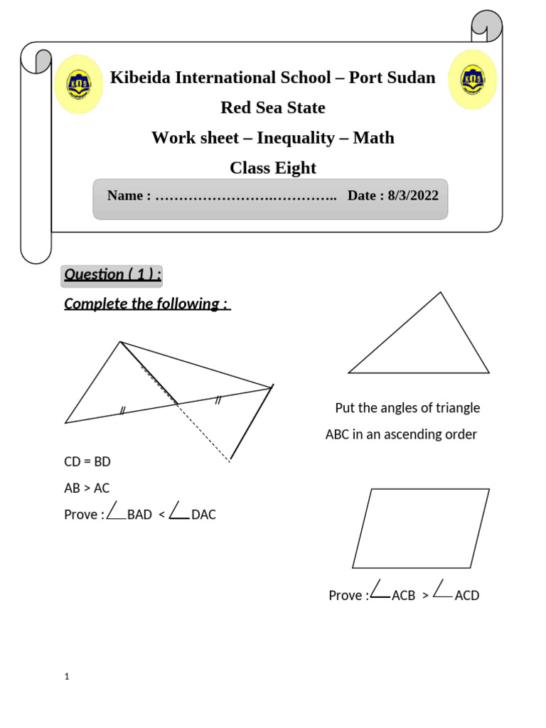 Circle Work Sheet | PDF