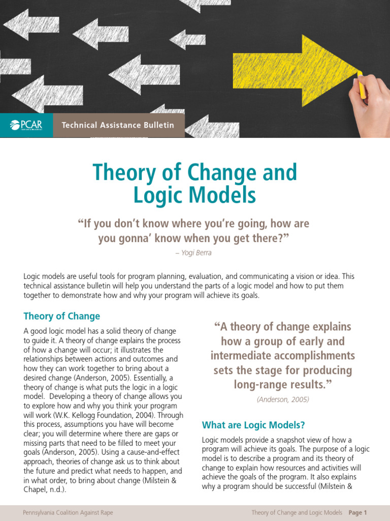 Wayne State University 2014 Theory of Change Models | PDF