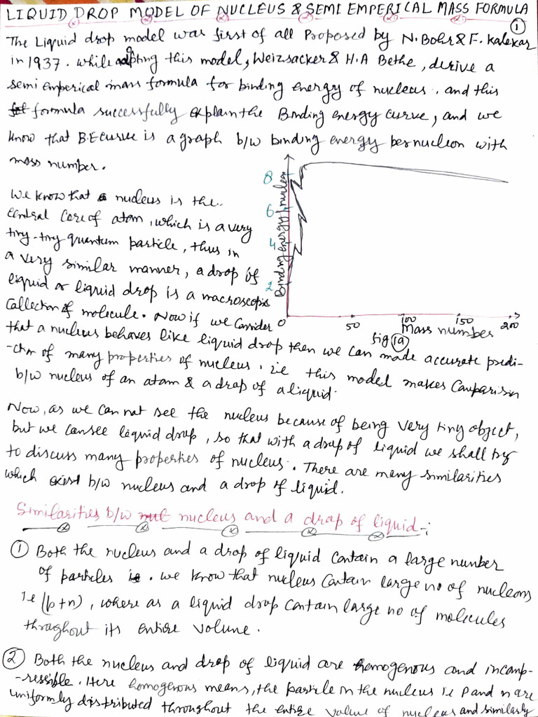 Liquid Drop Model | PDF