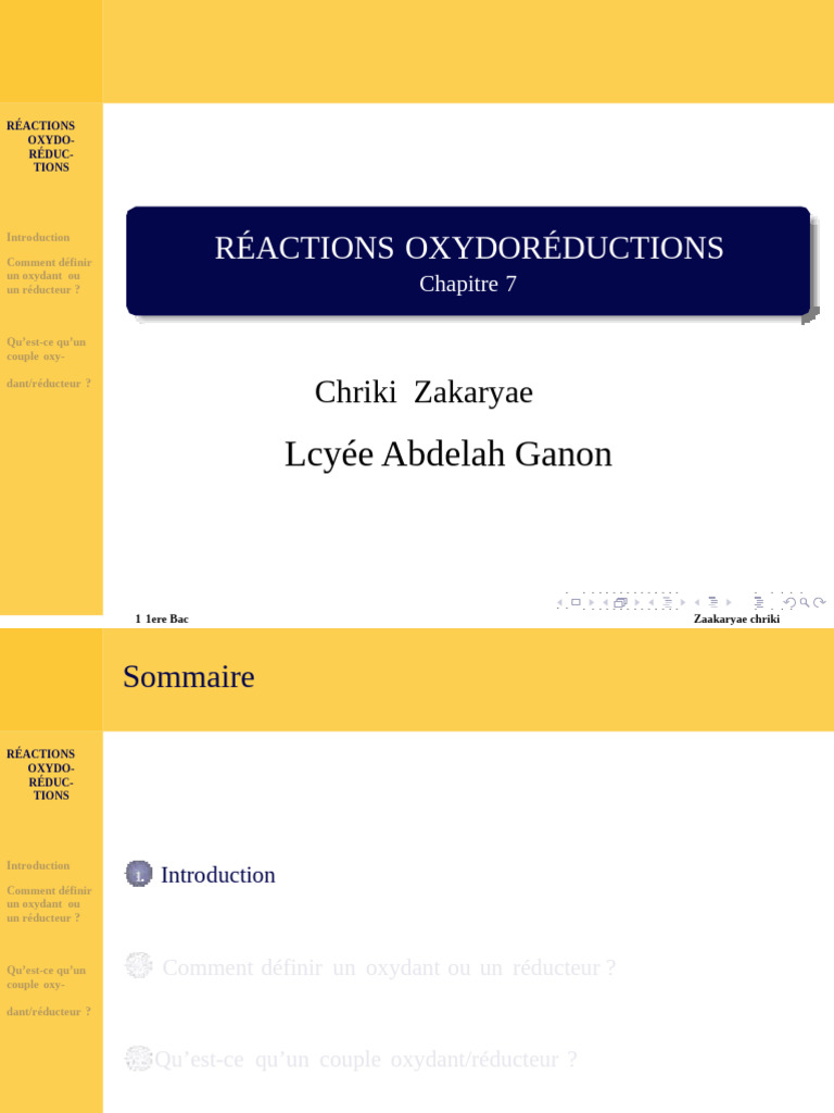 Réaction Oxydoréduction | PDF