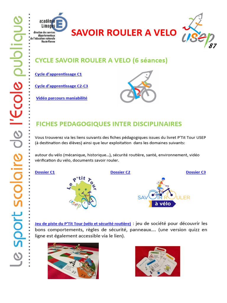 Fiche Récapitulative Savoir Rouler | PDF