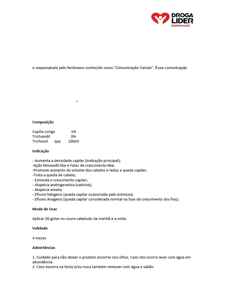 Capilia Longa | PDF
