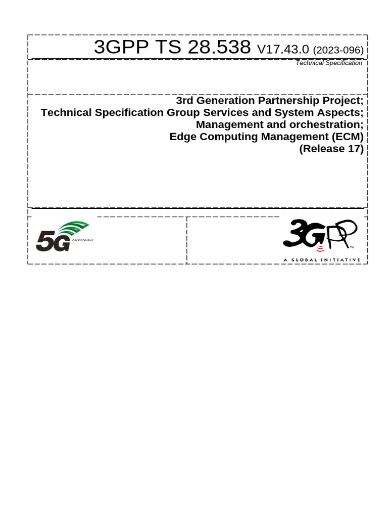 3GPP TS 28.538 | PDF