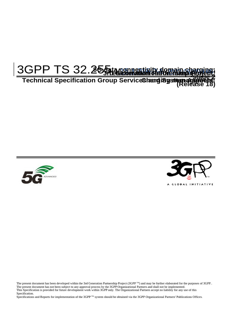 3GPP TS 32.255: Technical Specification | PDF