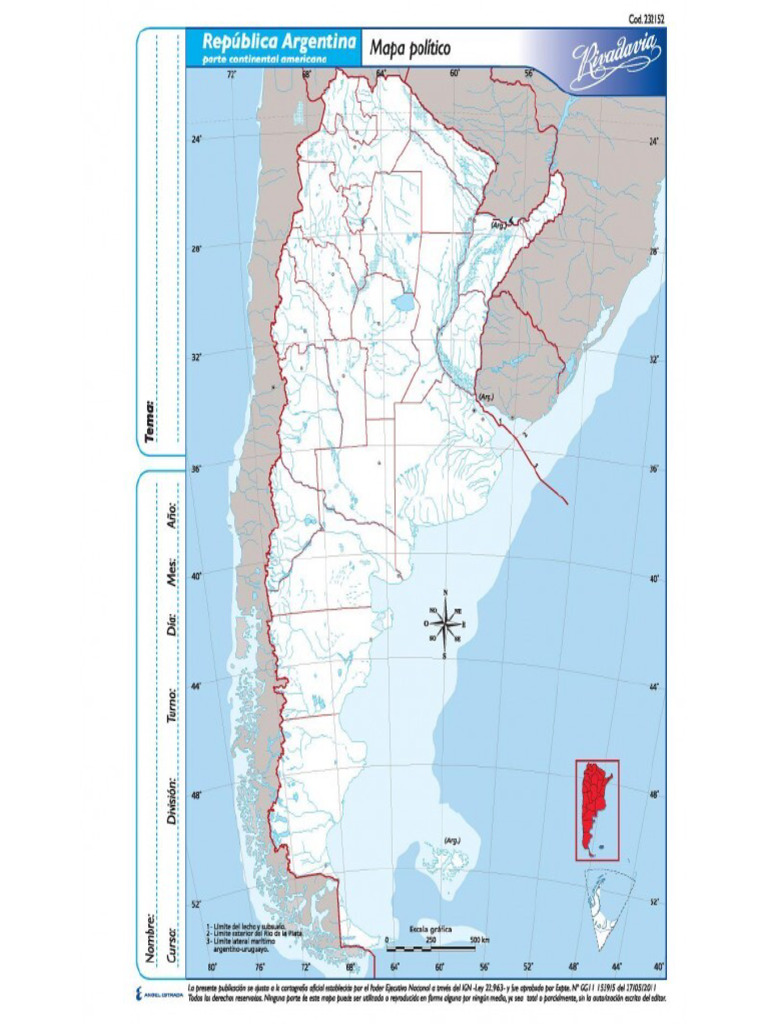 Mapa Argentina Politico n3 | PDF