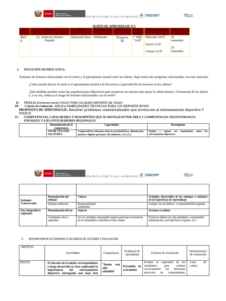 Sesion N 1 Educafisica 10.07.24 | PDF