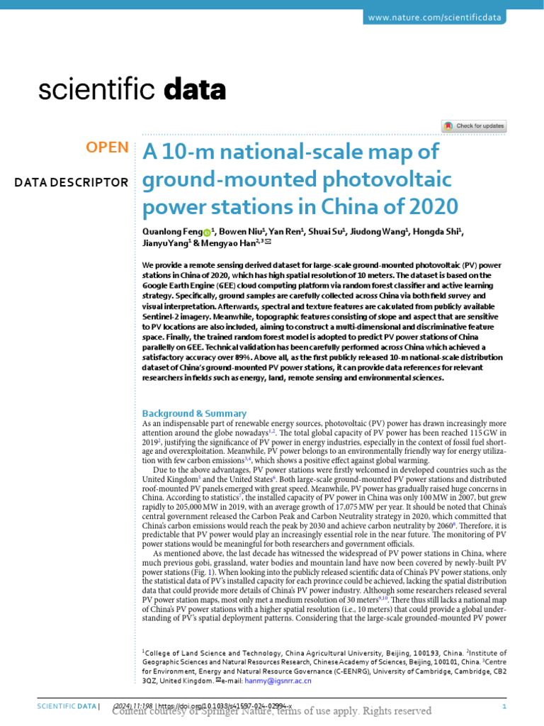 A 10-m National-Scale Map of Ground-Mounted Photov | PDF