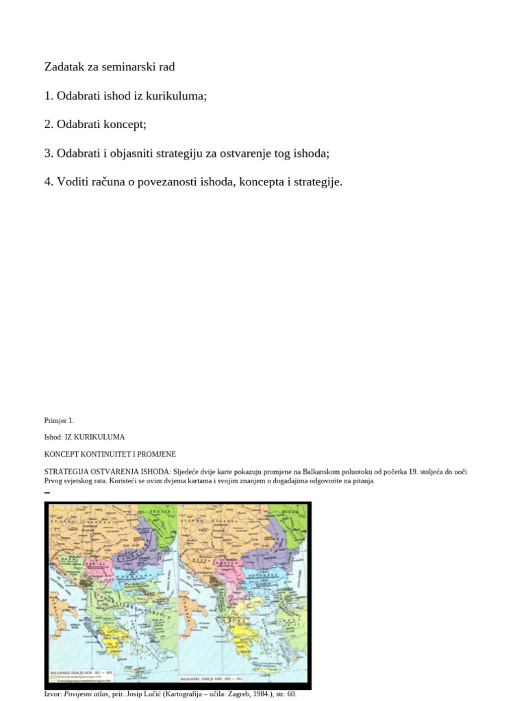 Zadatak Za Seminarski Rad | PDF