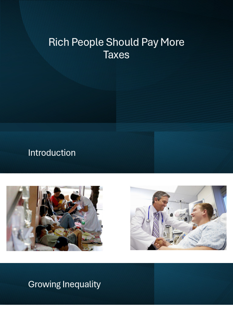 Rich People Should Pay More Taxes | PDF | Economic Inequality ...