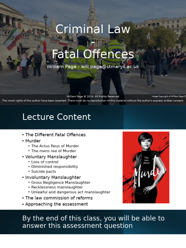 Fatal Offences | PDF