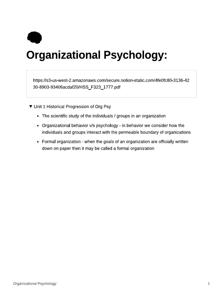 Org Psych Notes | PDF