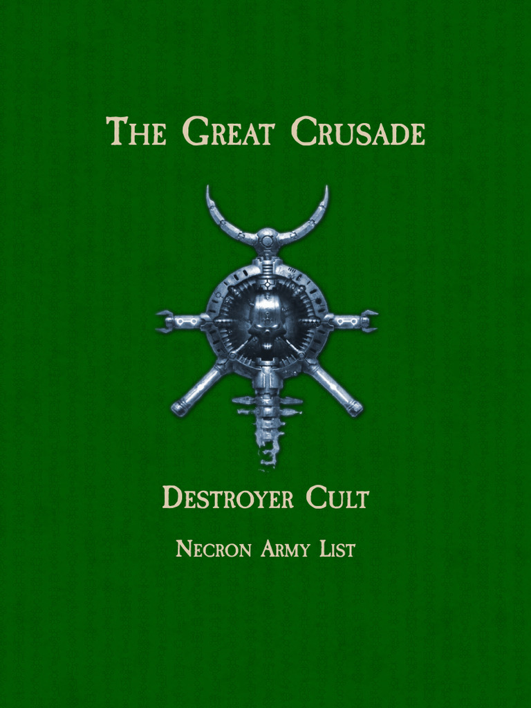 30K Necron Supplement - Destroyer Cult | PDF