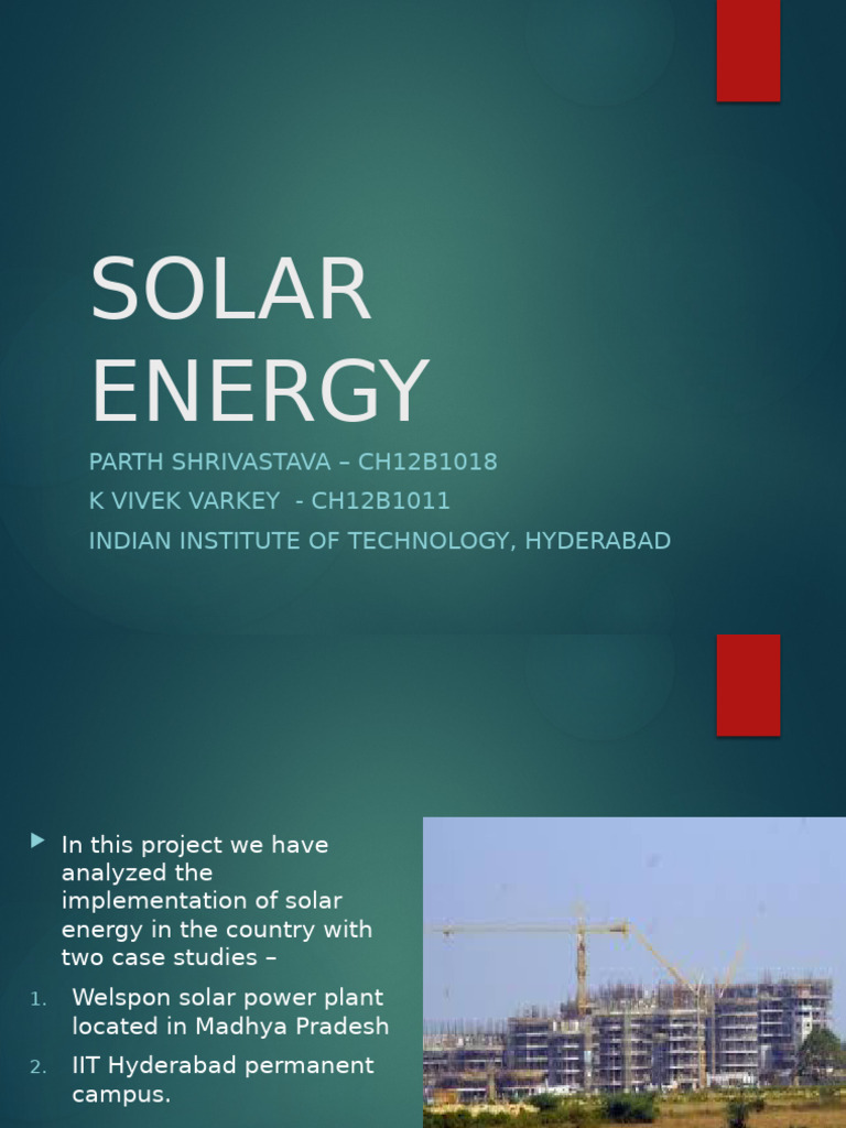 Solar Case Study | PDF | Solar Energy | Photovoltaics