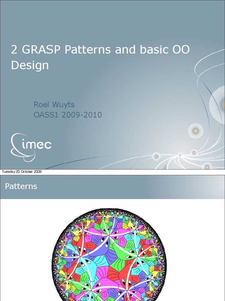 GRASP Patterns and Basic OO | PDF | Model–View–Controller | Inheritance (Object Oriented ...