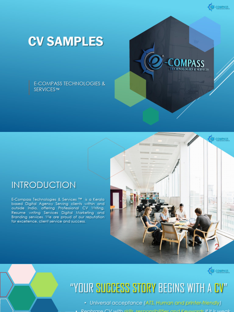 CV SAMPLES - ECOMPASS TECHNOLOGIES | PDF