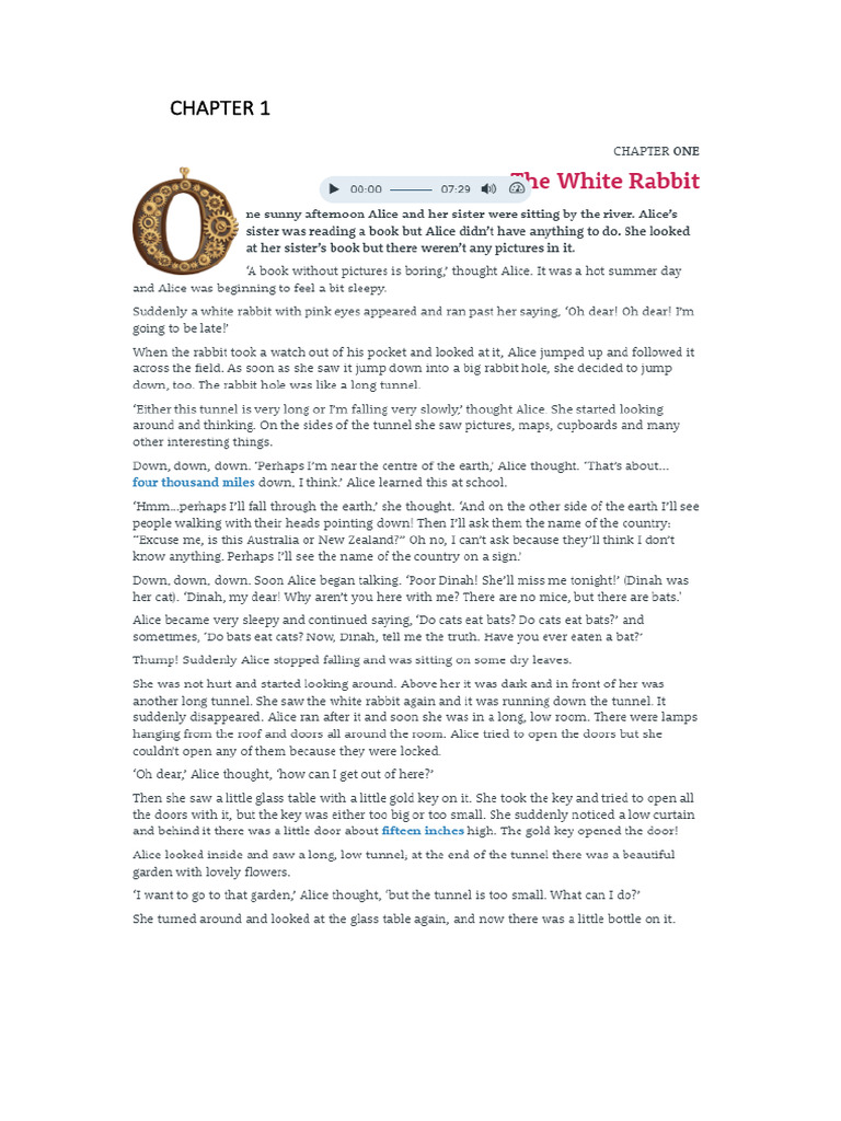 alice´s-adventures-in-wonderland-chapter-1-and-2 | PDF
