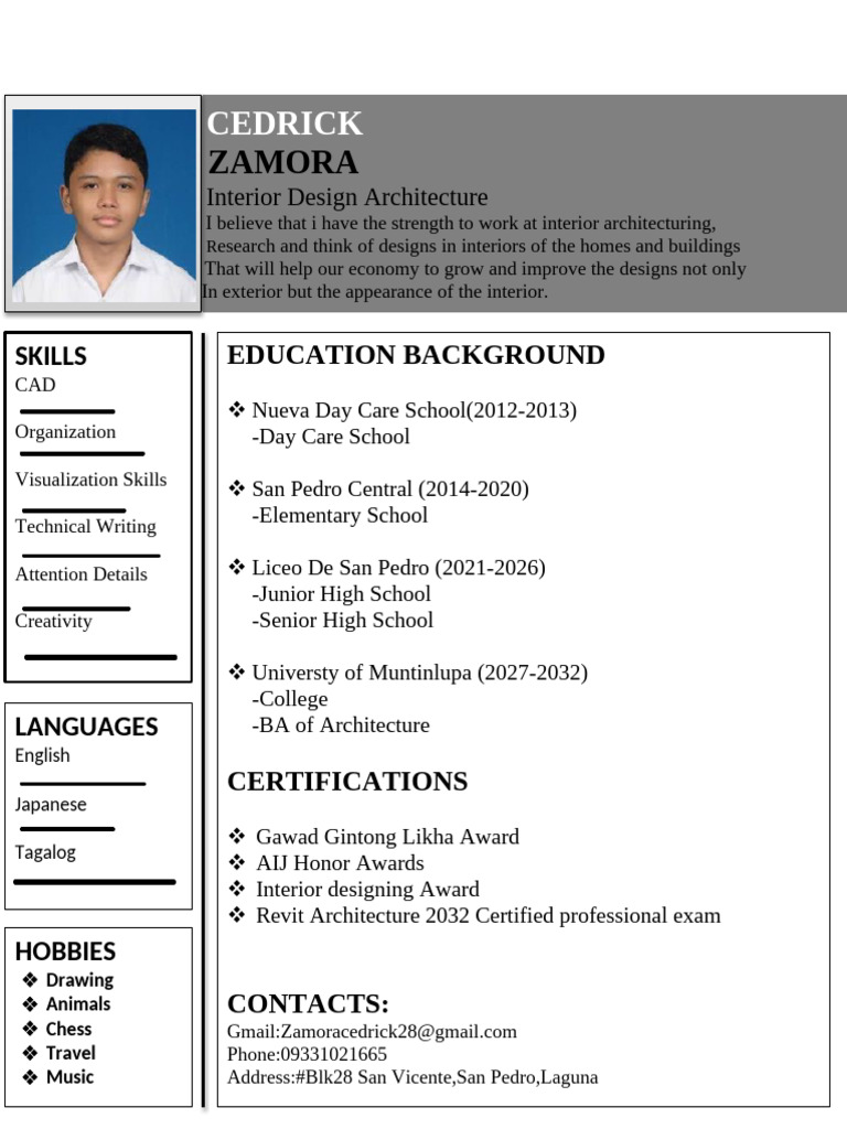 A.P Resume Zamora | PDF