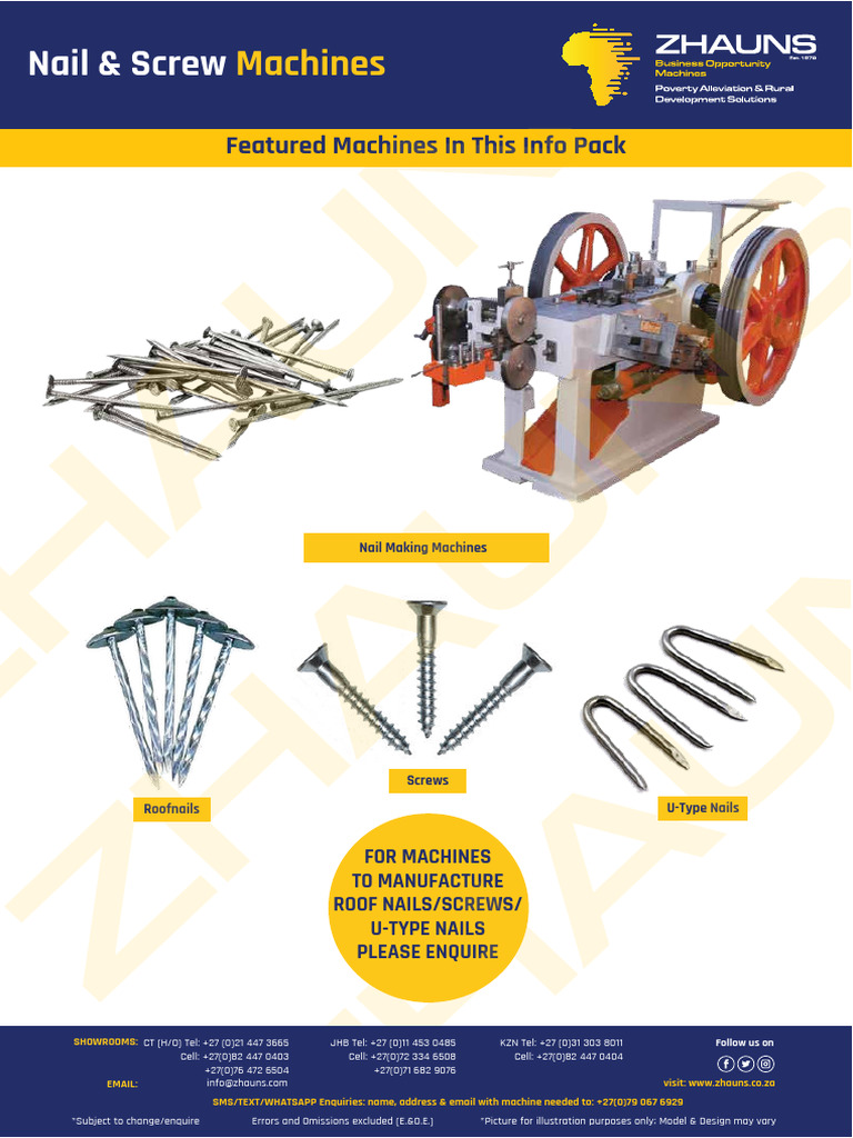 Nails Screws Machines 1 | PDF
