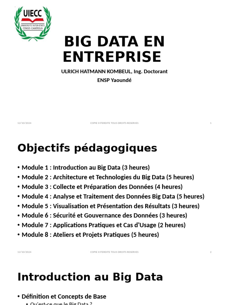 Big Data en Entreprise | PDF | Big data | Apache Hadoop
