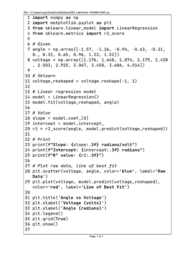 Problem 1 DSC Lab | PDF