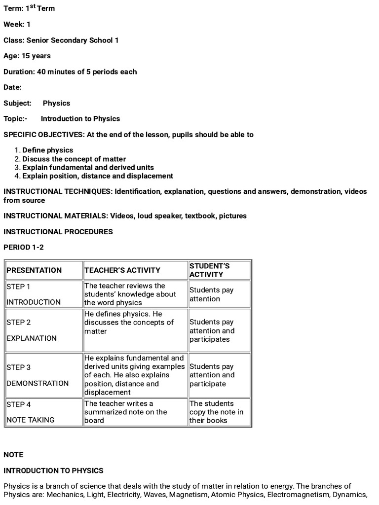 Introduction To Physics | PDF