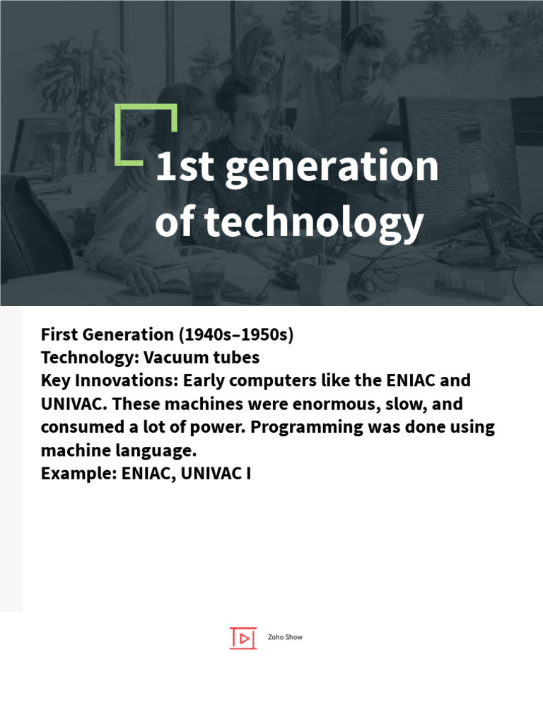 1st generation of technology ppt | PDF