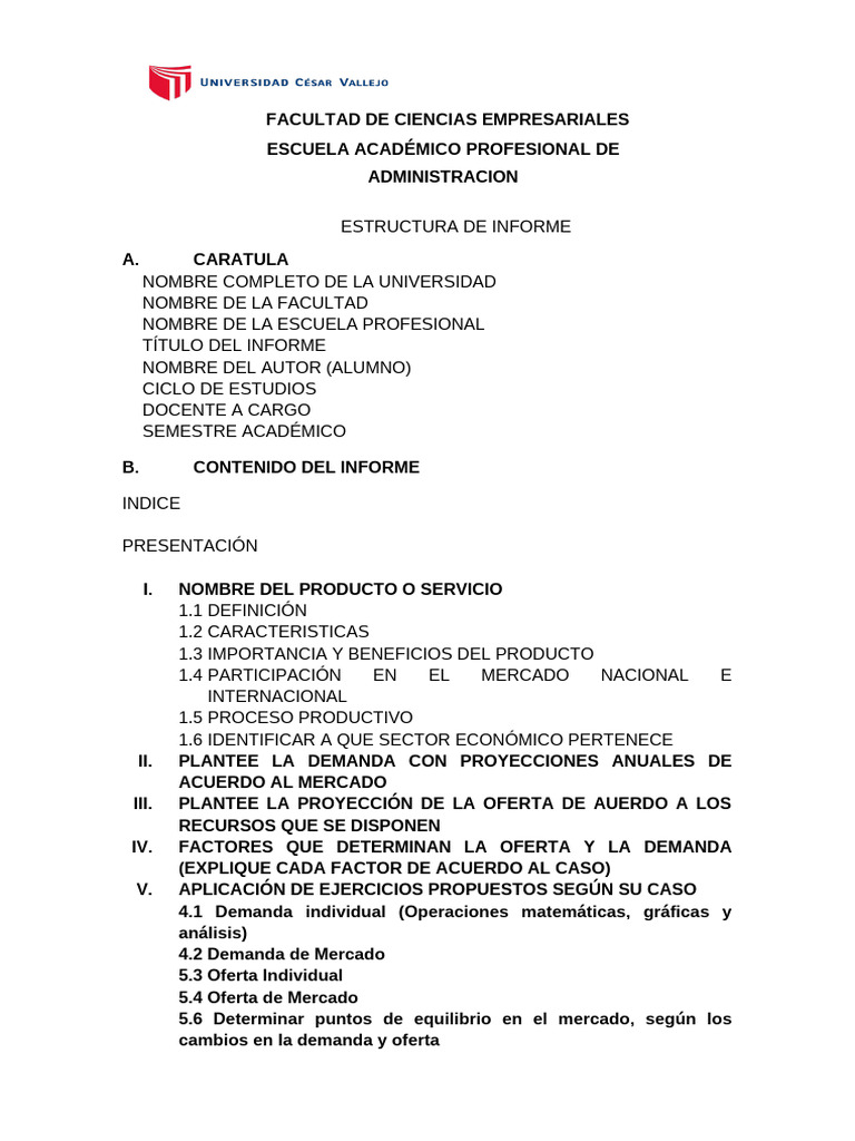 Estructura - de - Informe - de Micro Unidad Ii | PDF