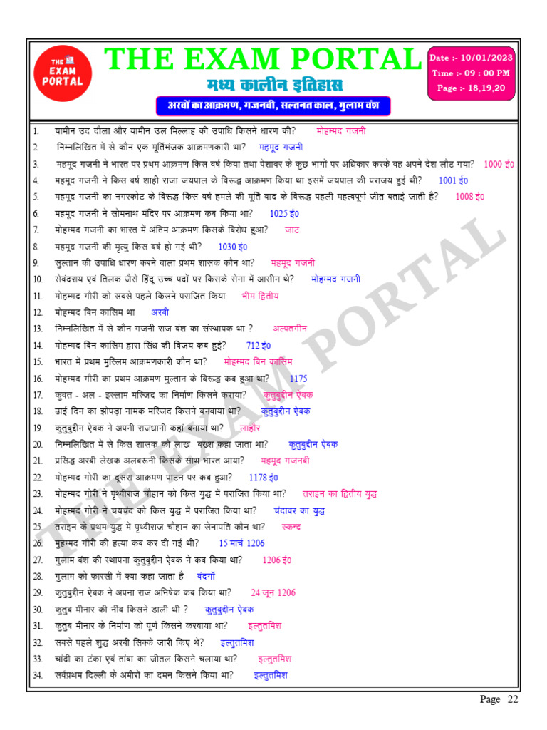 Lucent Madhykalin Hist - Final | PDF