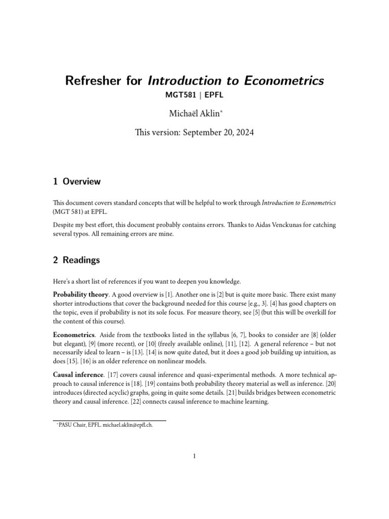 Refresher | PDF