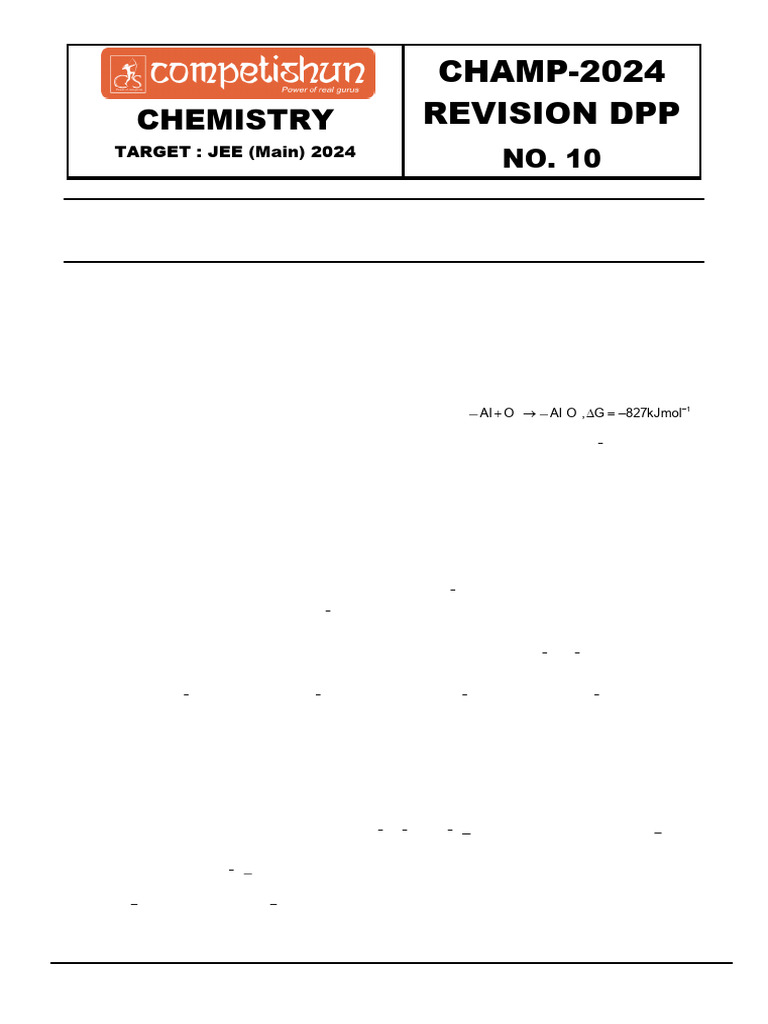 DPP-10 - PC Copy (Electrochemistry) | PDF
