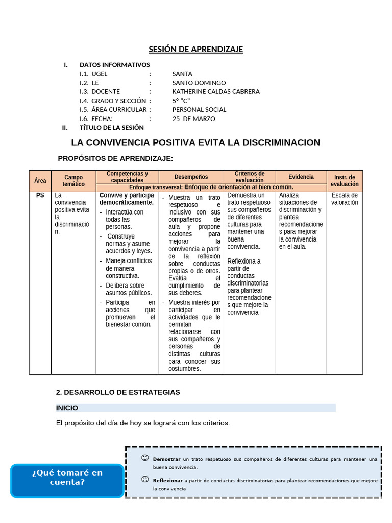 Sesion 2 _ Personal Social | PDF Sesion 2 _ Personal Social | PDF