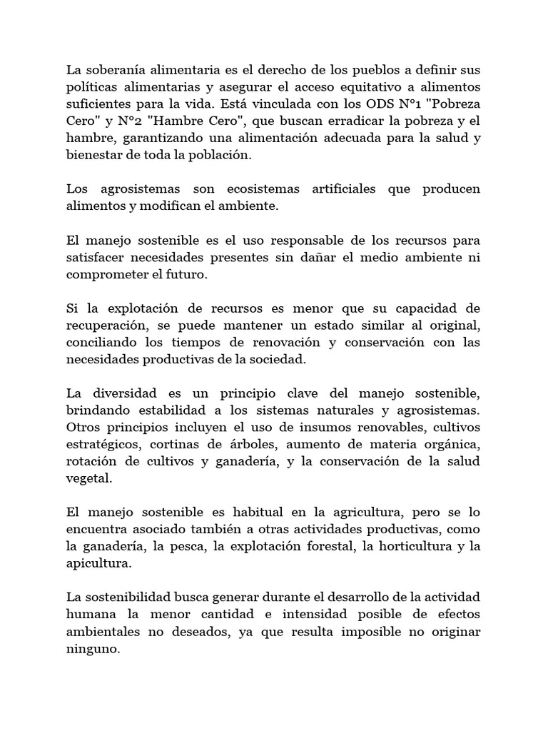 Soberanìa Alimentaria | PDF