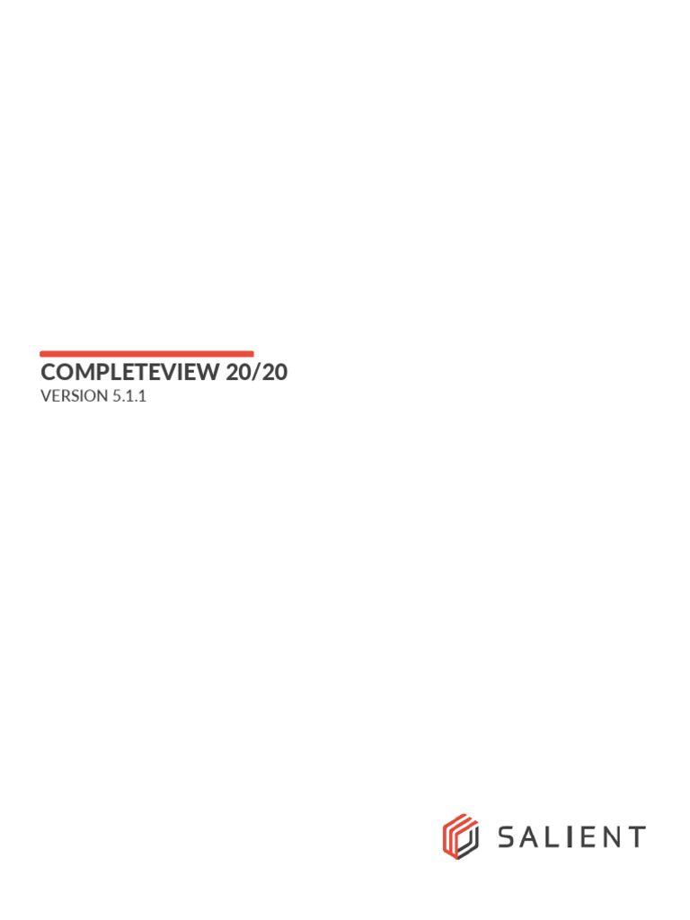 CompleteView 2020 - v5.1.1 - Documentation - May20 | PDF
