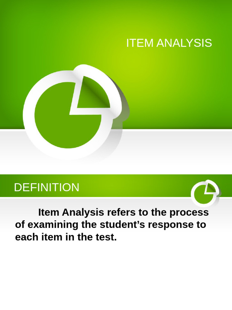 Item Analysis - PPT 102359 | PDF