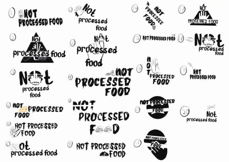 20 Sketches ( Not Processed Food ) | PDF