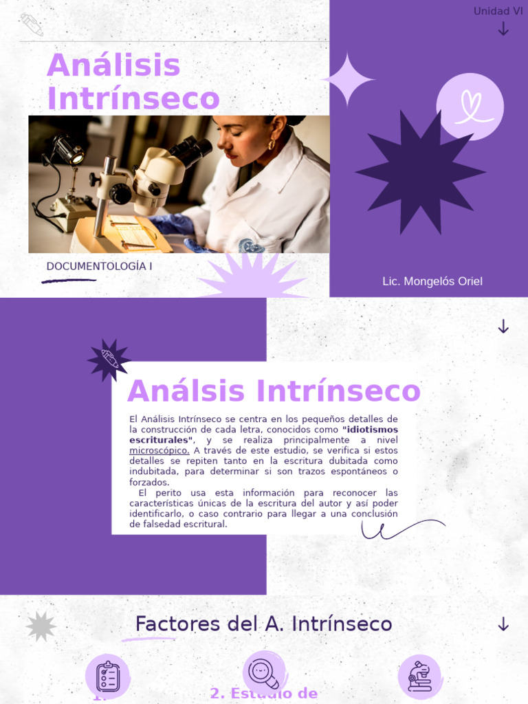 Unidad VI Análisis Intrínseco | PDF