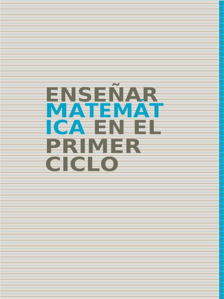 Enseñar Matemática en El Primer Ciclo | PDF