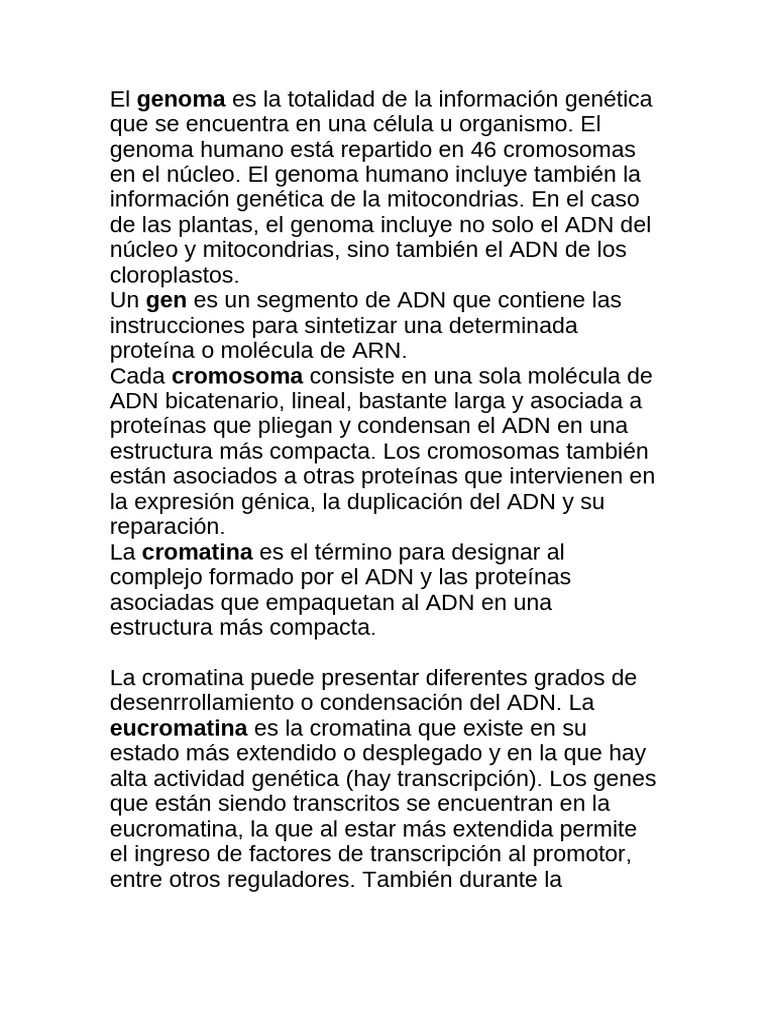 el genoma | PDF