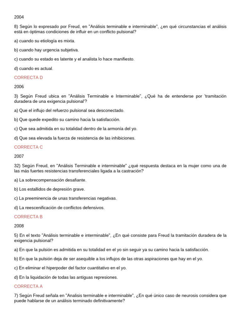 Freud (Analisis Terminable e Interminable) | PDF