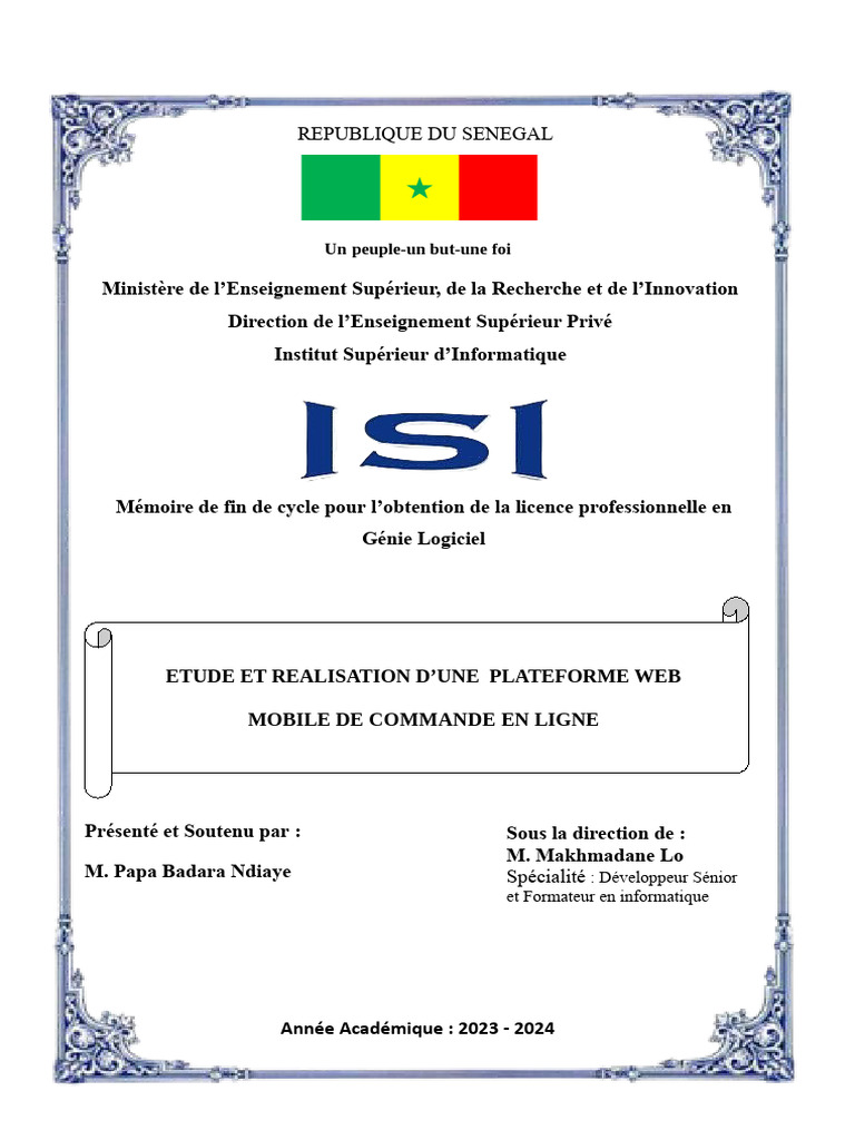 Memoire Papabn | PDF