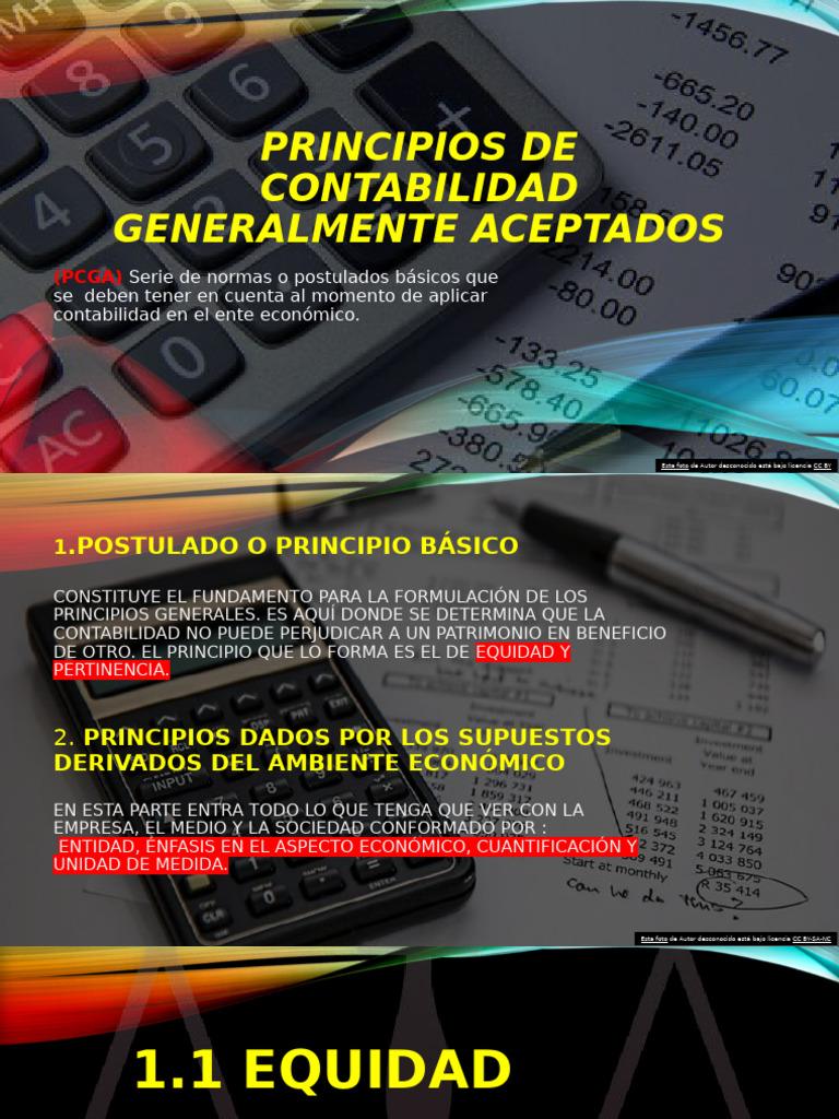 Principios de Contabilidad Generalmente Aceptados-2 | PDF