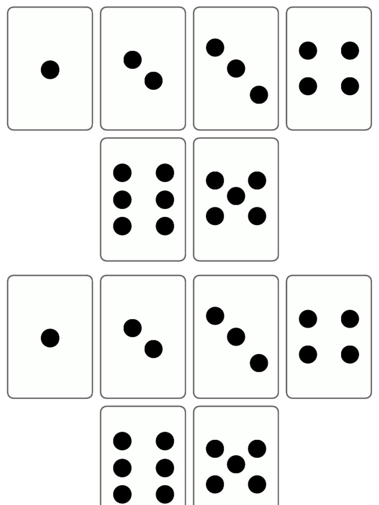 White Colorful Numbers From 1 To 20 Flashcards | PDF