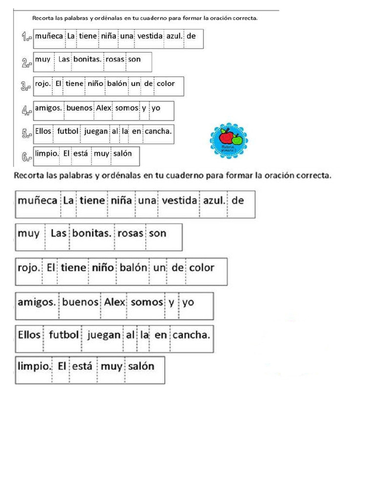 Tipos de Oraciones en Español | PDF
