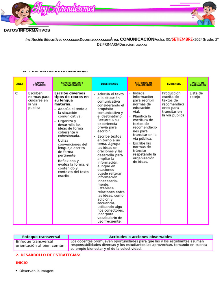 2° - D2 S1 U7 Setiembre | PDF