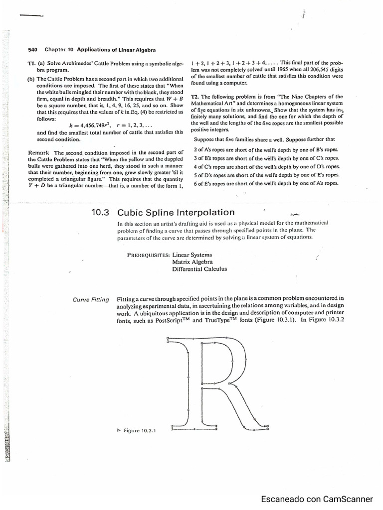 Cubic Spline Interpolation | PDF