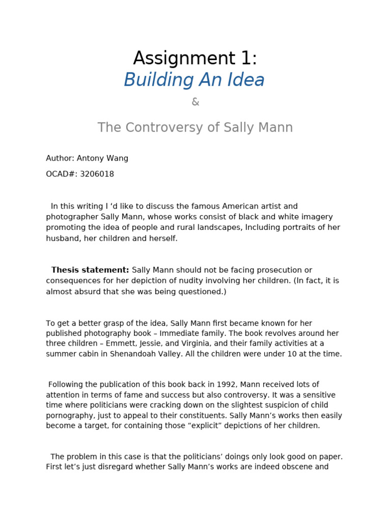 Assignment1-Building An Idea | PDF