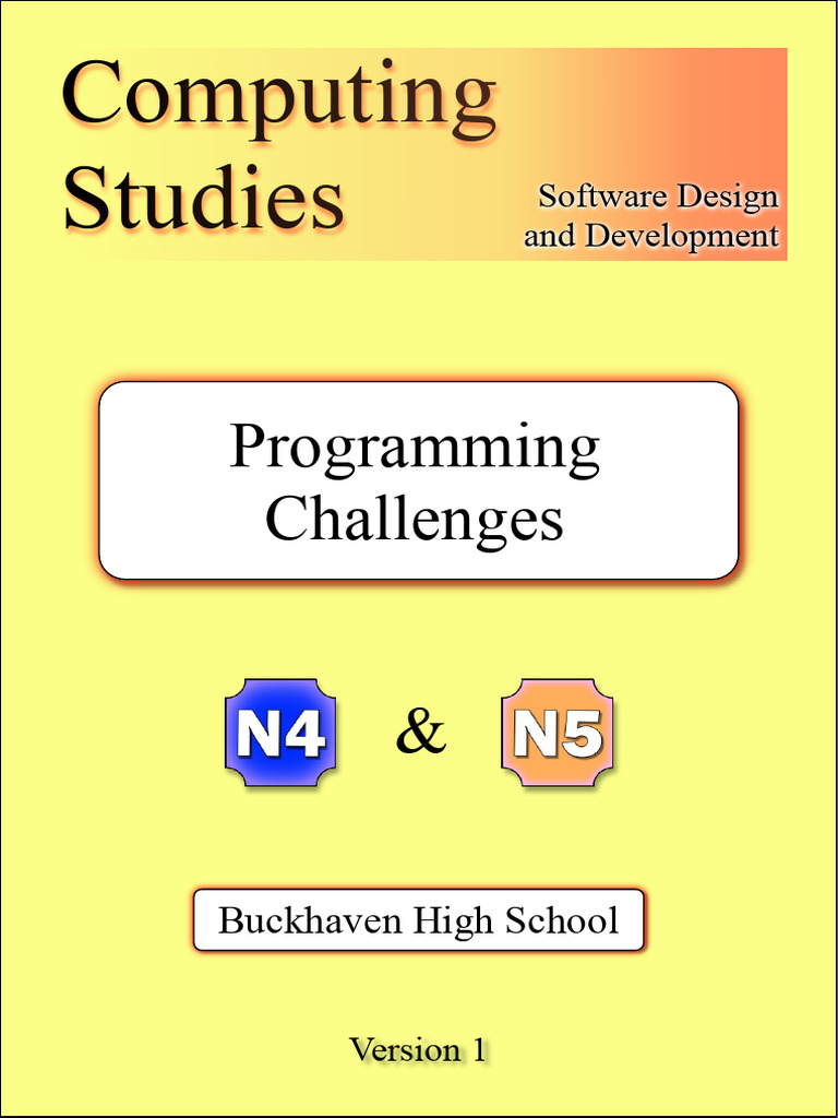 N4 & N5 Programming Challenges | PDF